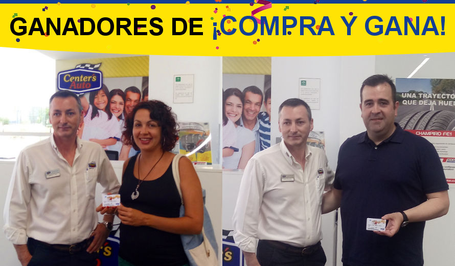 Noticias - Ganadores del Sorteo: Compra y Gana · Center's Auto Granada